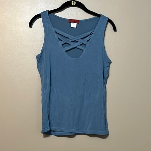 avant garde | Tops | Avant Garde Blue Tank Large | Poshmark